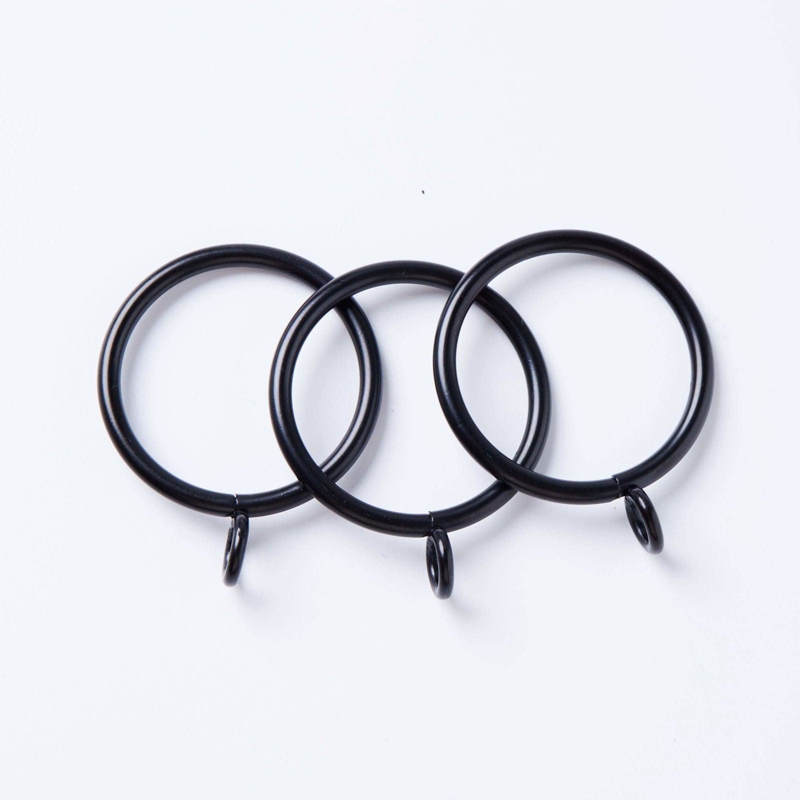 Curtain Round Rings Cast Iron Black | Pack of 32 | EAZU